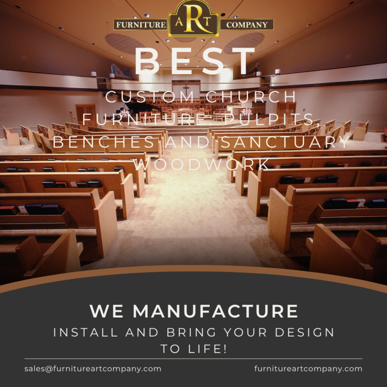 Custom Church Pulpits and Benches | Handcrafted Church Furniture
